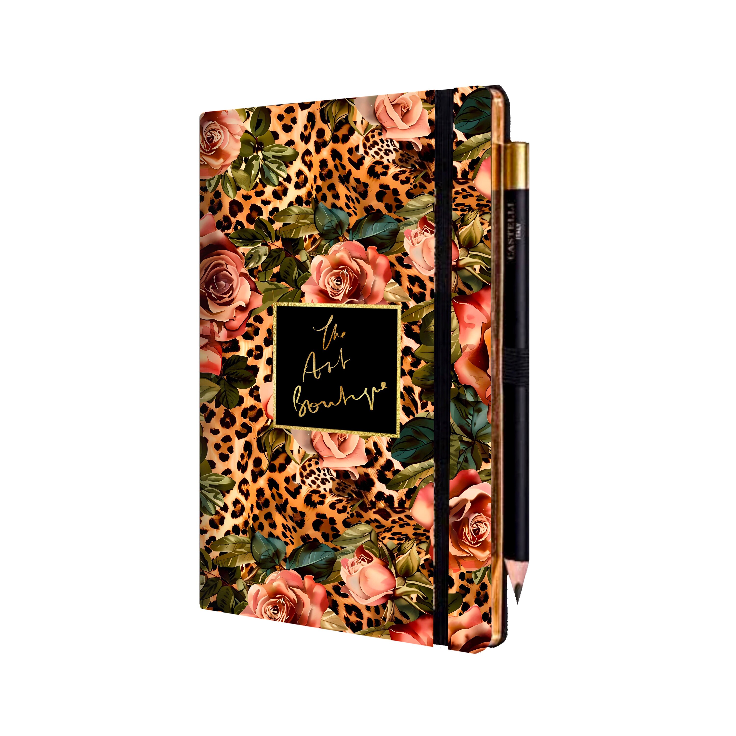 6 FLORAL LEOPARD SKIN Watercolor Floral Seamless Pattern Leopard Skin ...