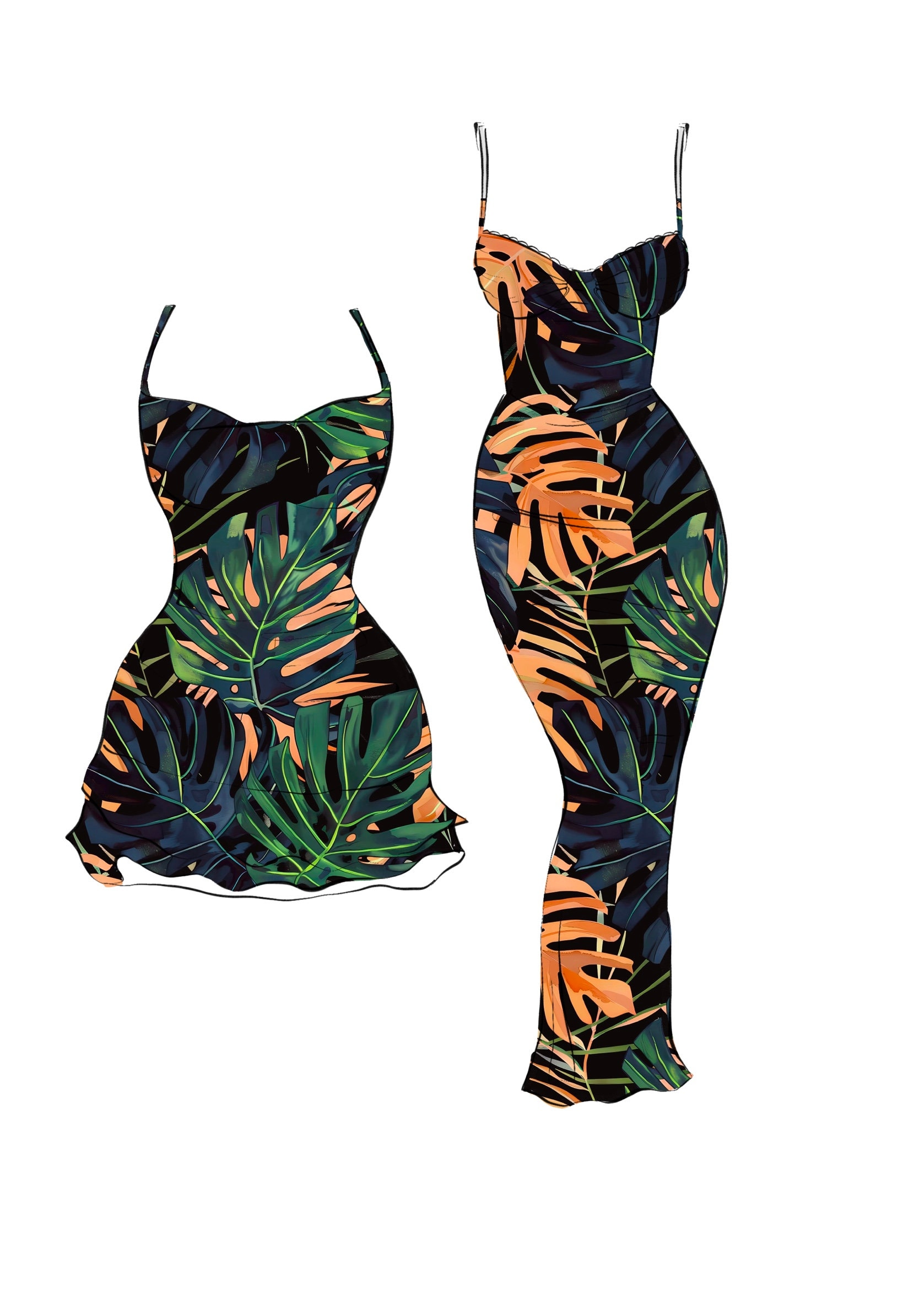 6 TROPICAL LEAVES SEAMLESS Digital Paper Pack Scrapbook Tropical ...