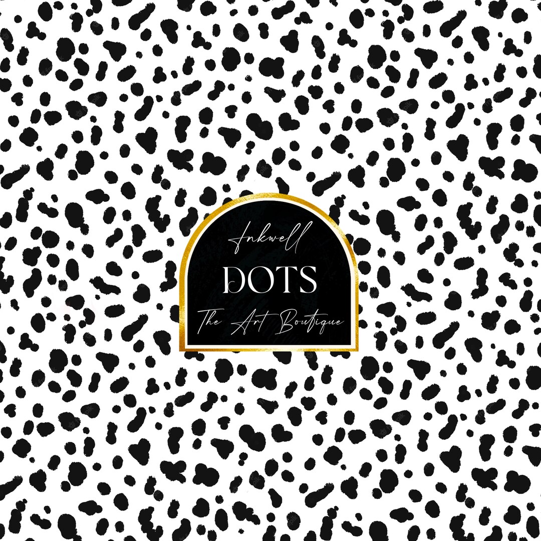 INKWELL DOTS MONOCHROME Black & White Seamless Patterns Monochrome ...