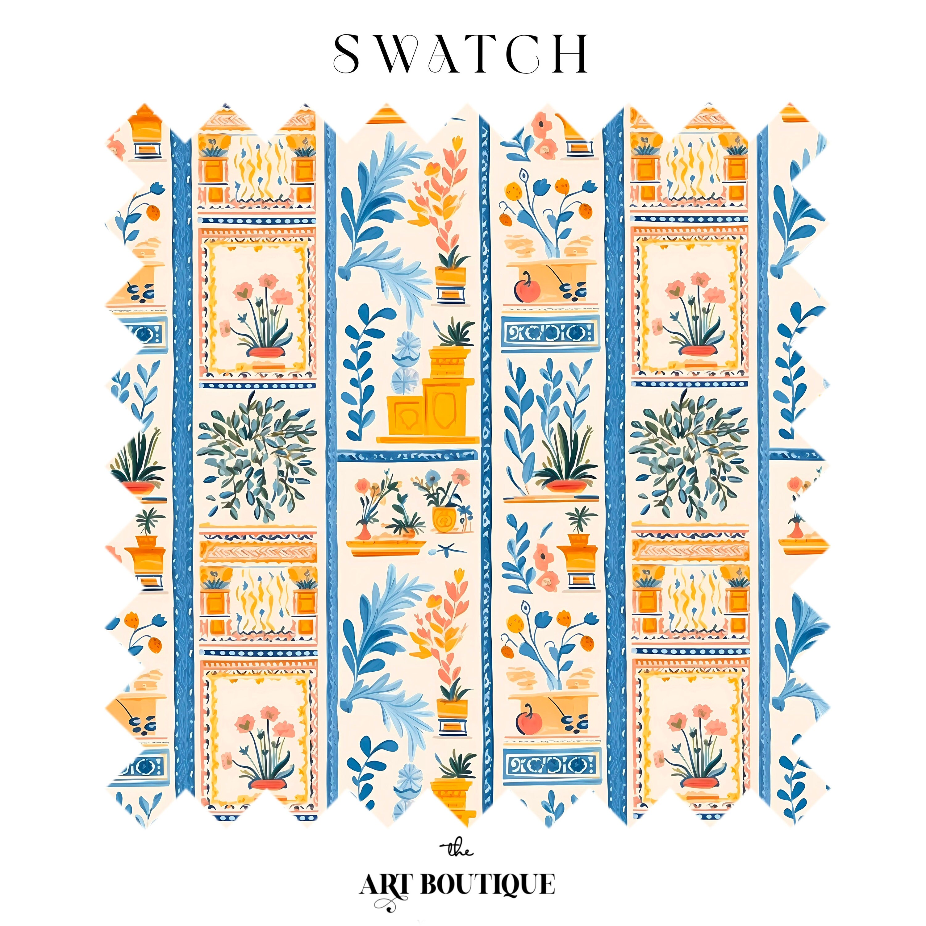 Iberian Garden Mediterranean Seamless Digital Paper Mediterranean ...