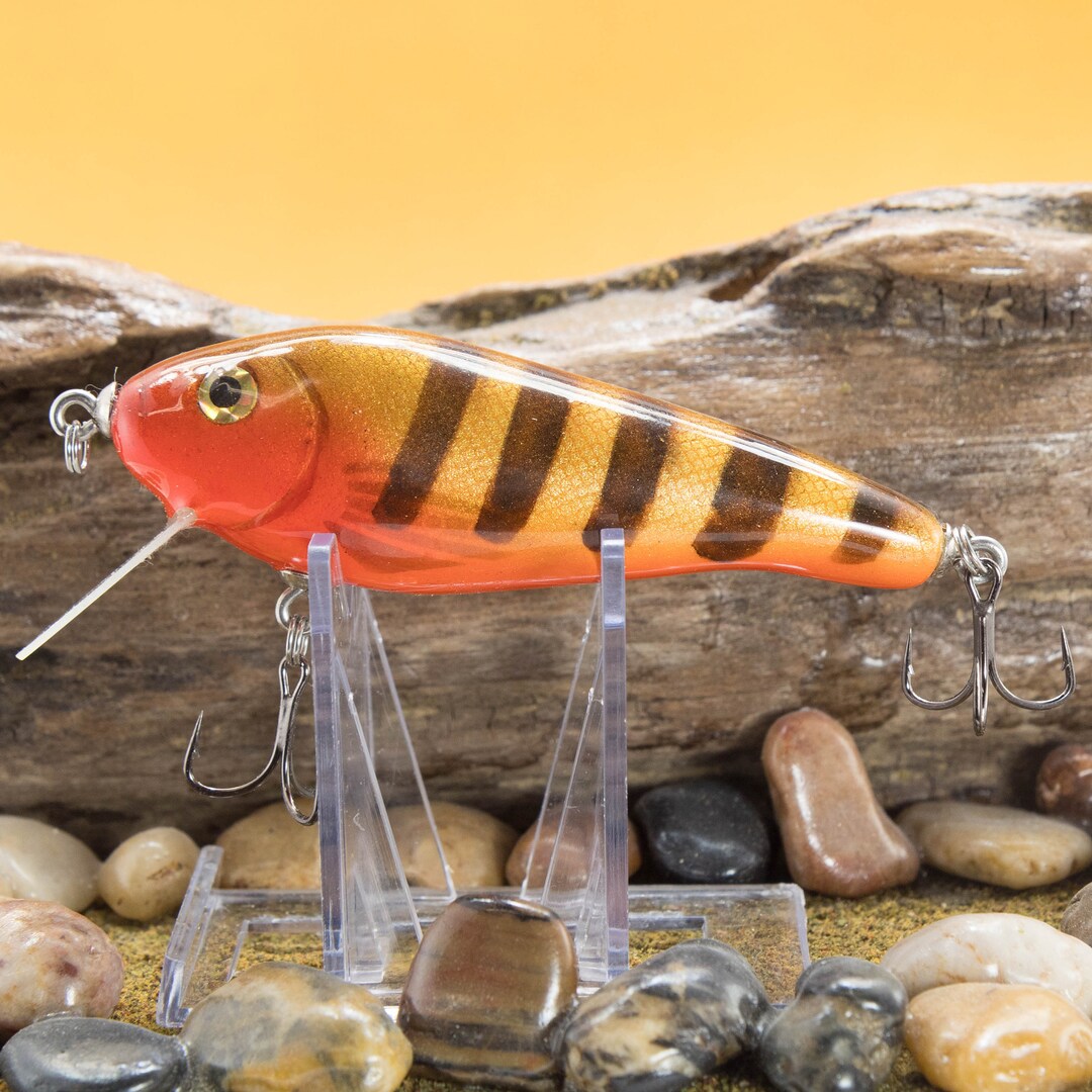 Handmade Wood Gilt Darter Crankbait Fishing Lure - Etsy