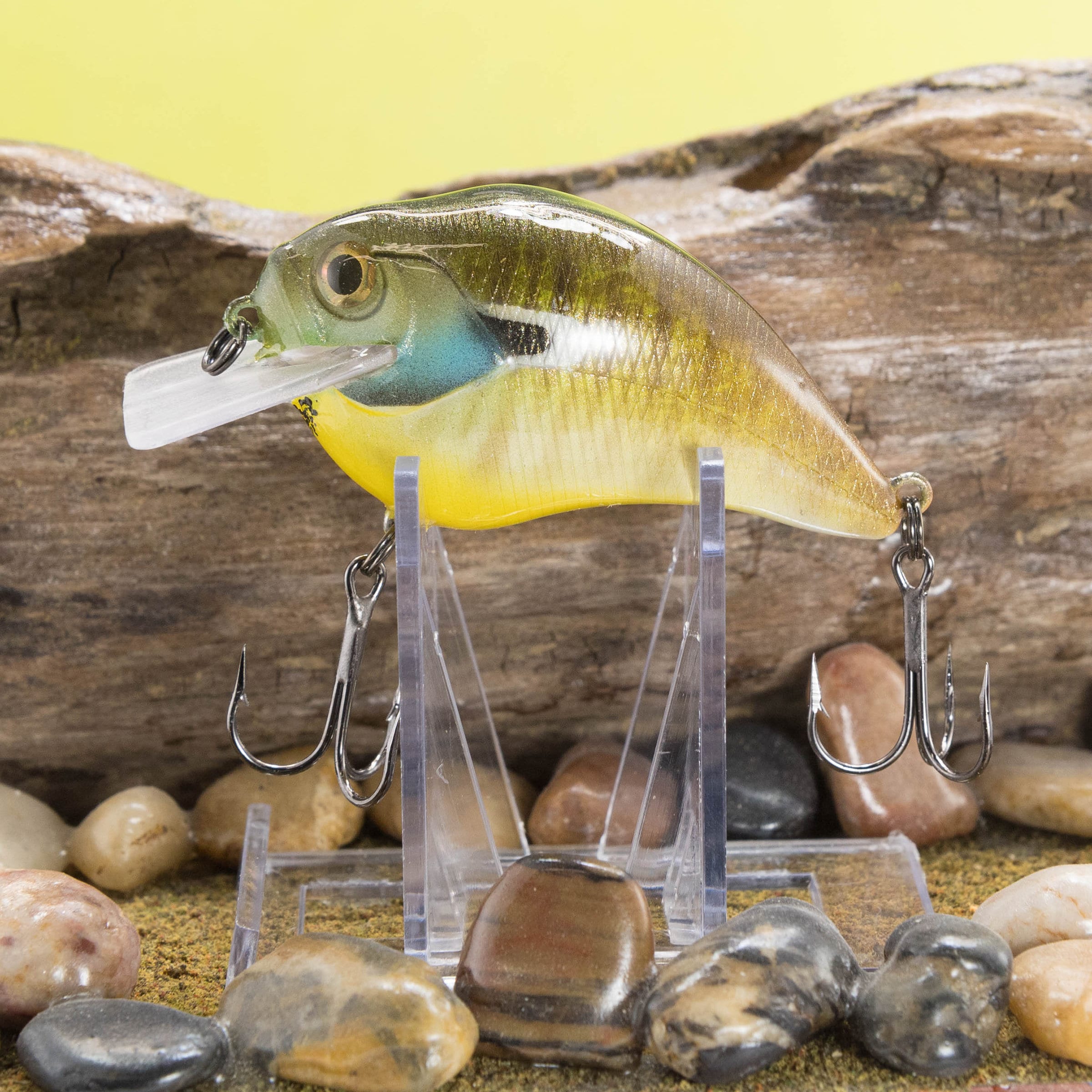 Bluegill. Premium Painted Wide Body Square Bill Crankbait Fishing Lure ...