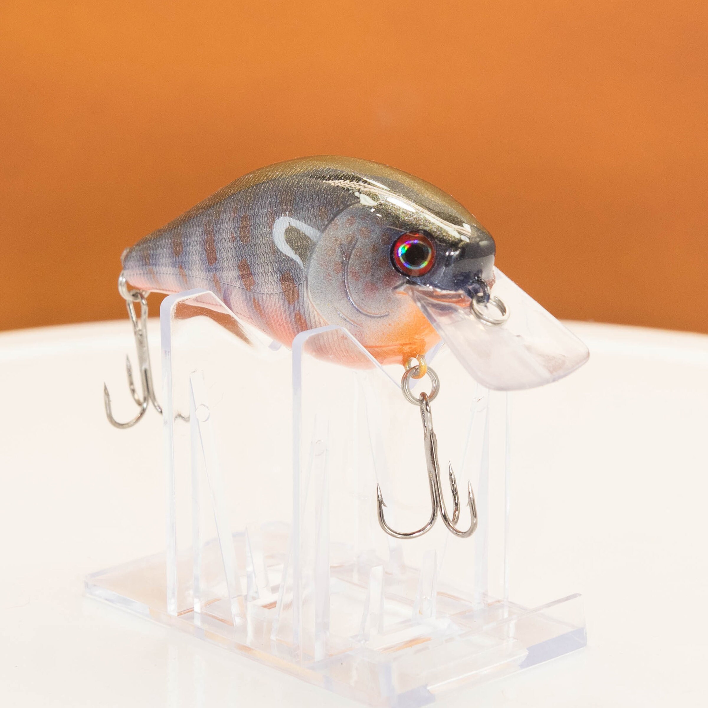 Orange Spotted Sunfish. Premium Custom Painted Square Bill Crankbait ...