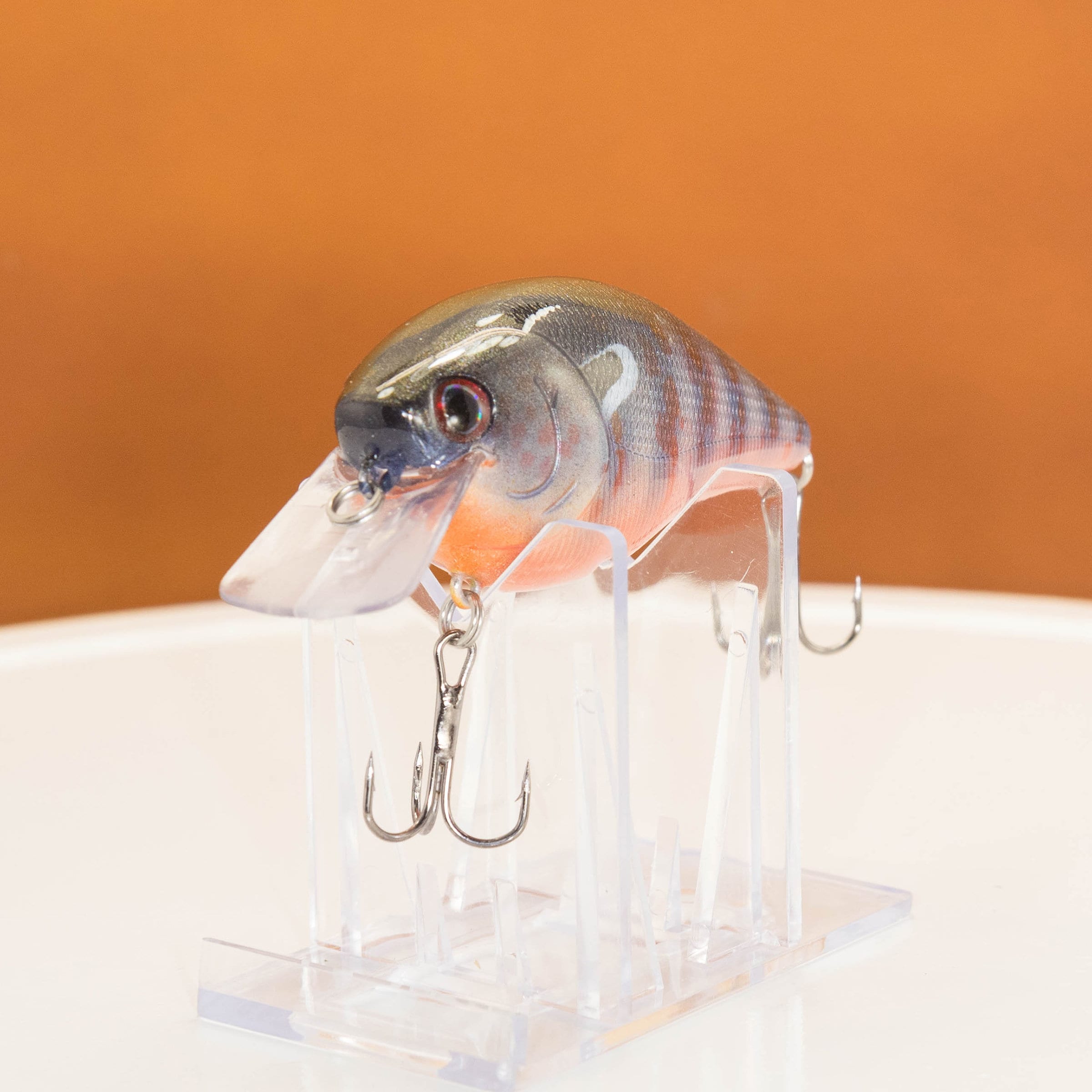 Orange Spotted Sunfish. Premium Custom Painted Square Bill Crankbait ...