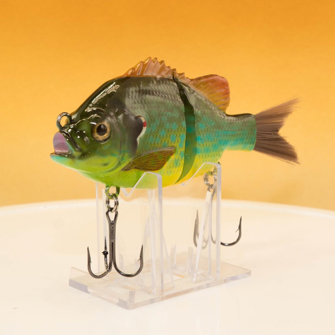 Green Sunfish: Custom Painted Swimbait Fishing Lure - Etsy