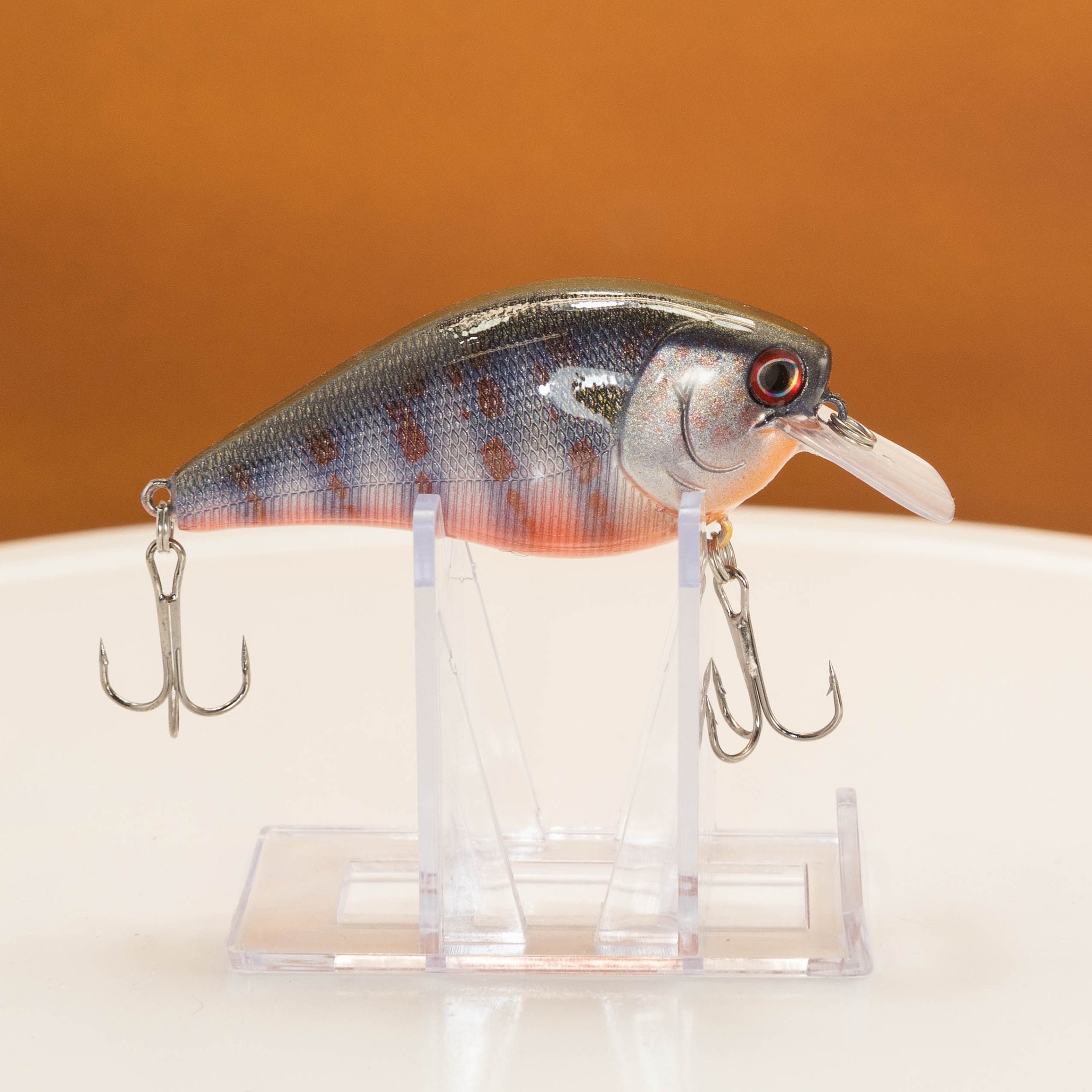 Orange Spotted Sunfish. Premium Custom Painted Square Bill Crankbait ...