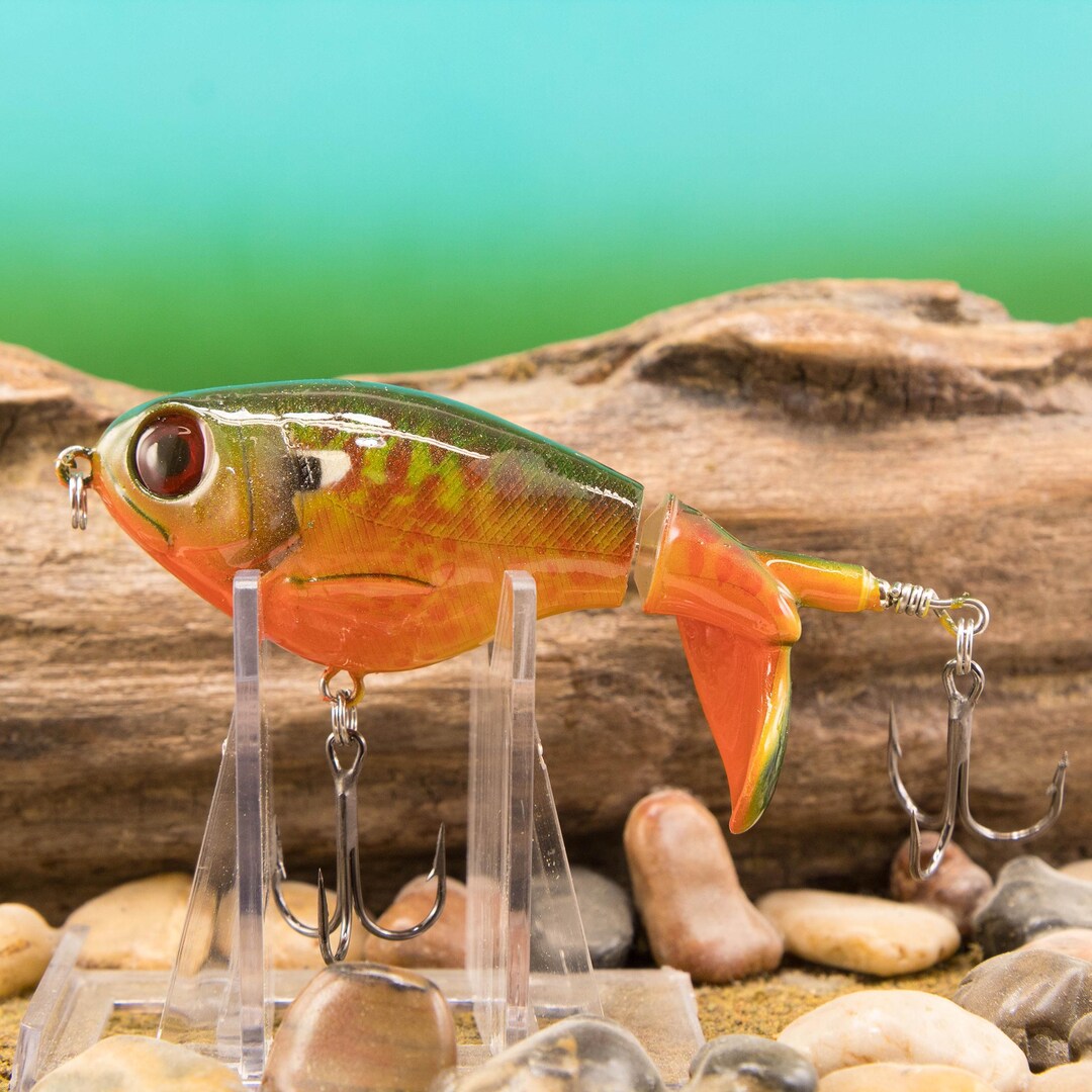 Autumn Fire Gill: Custom Painted Topwater Whopper Plopper Crankbait ...
