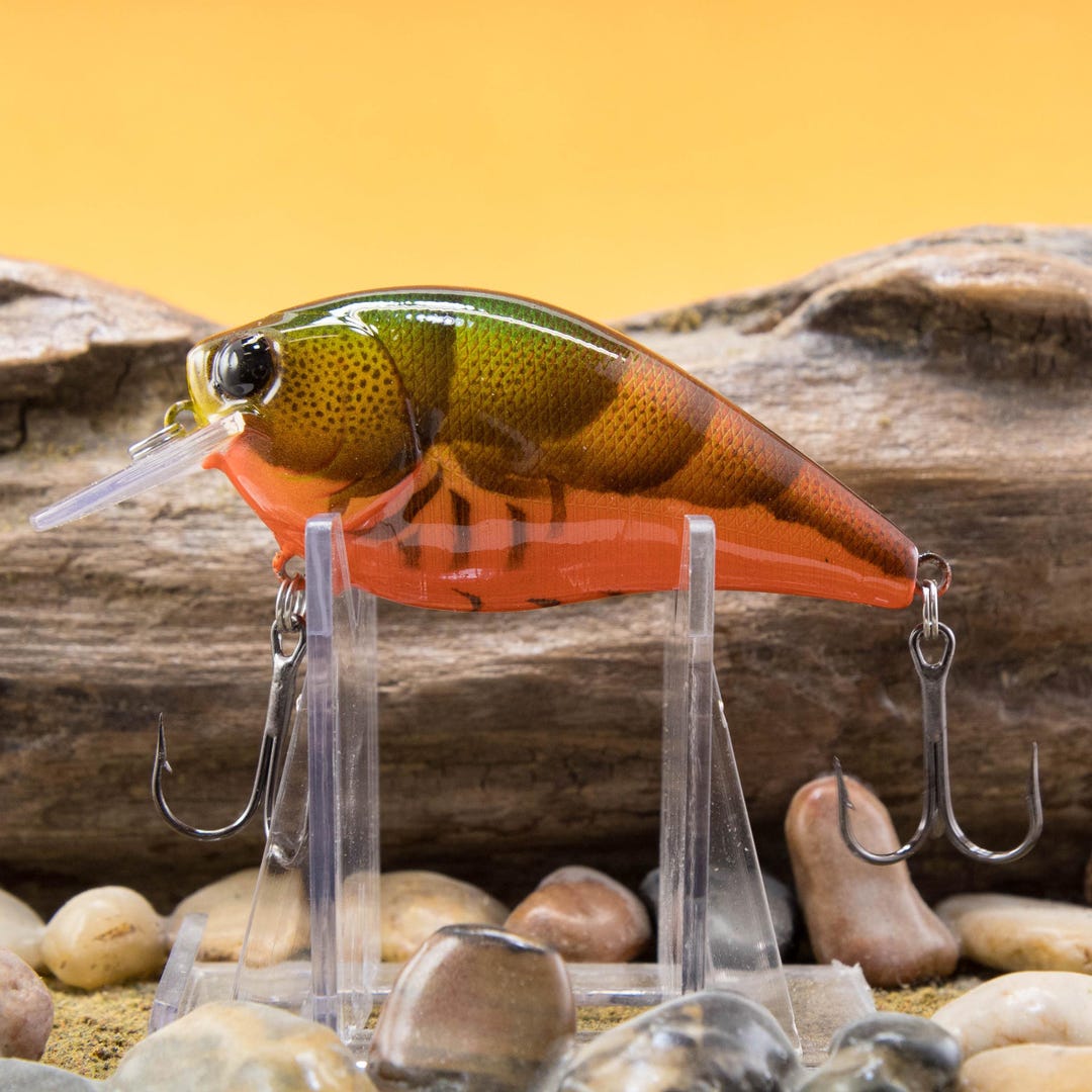 Muddy Creek Crawfish. Premium Painted Square Bill Crankbait Fishing ...