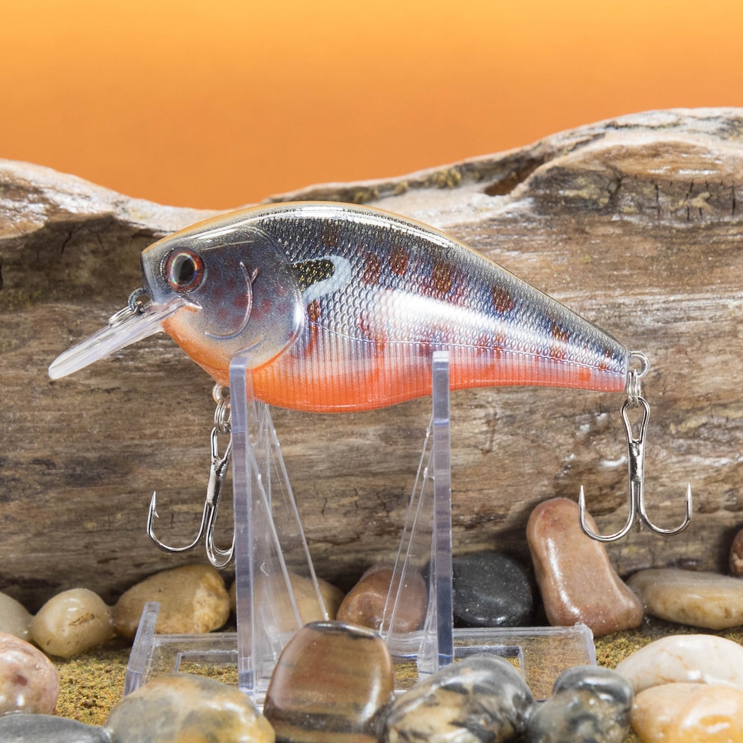 Orange Spotted Sunfish. Premium Custom Painted Square Bill Crankbait ...
