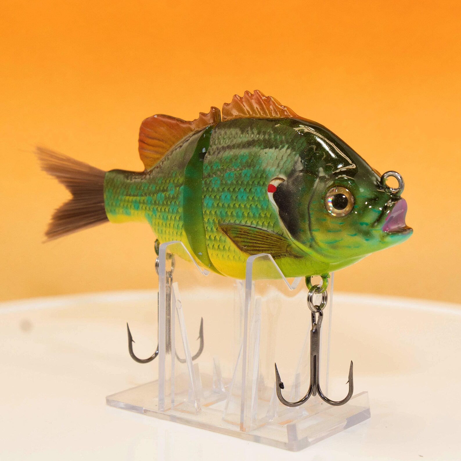 Green Sunfish: Custom Painted Swimbait Fishing Lure - Etsy