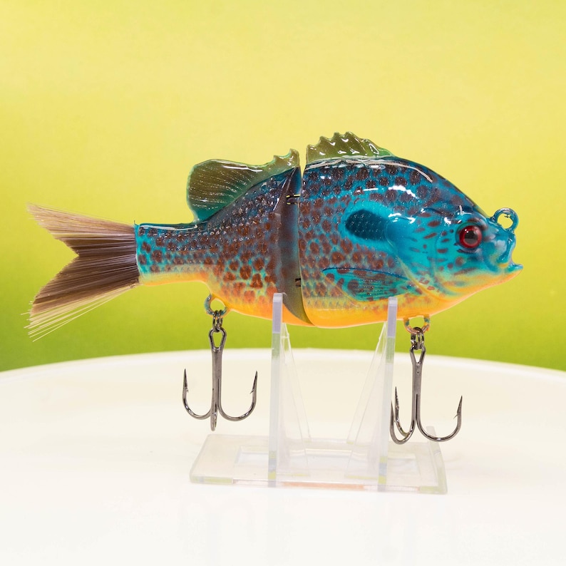 Custom Painted Swimbait Fishing Lure: Sunfish Design - Etsy