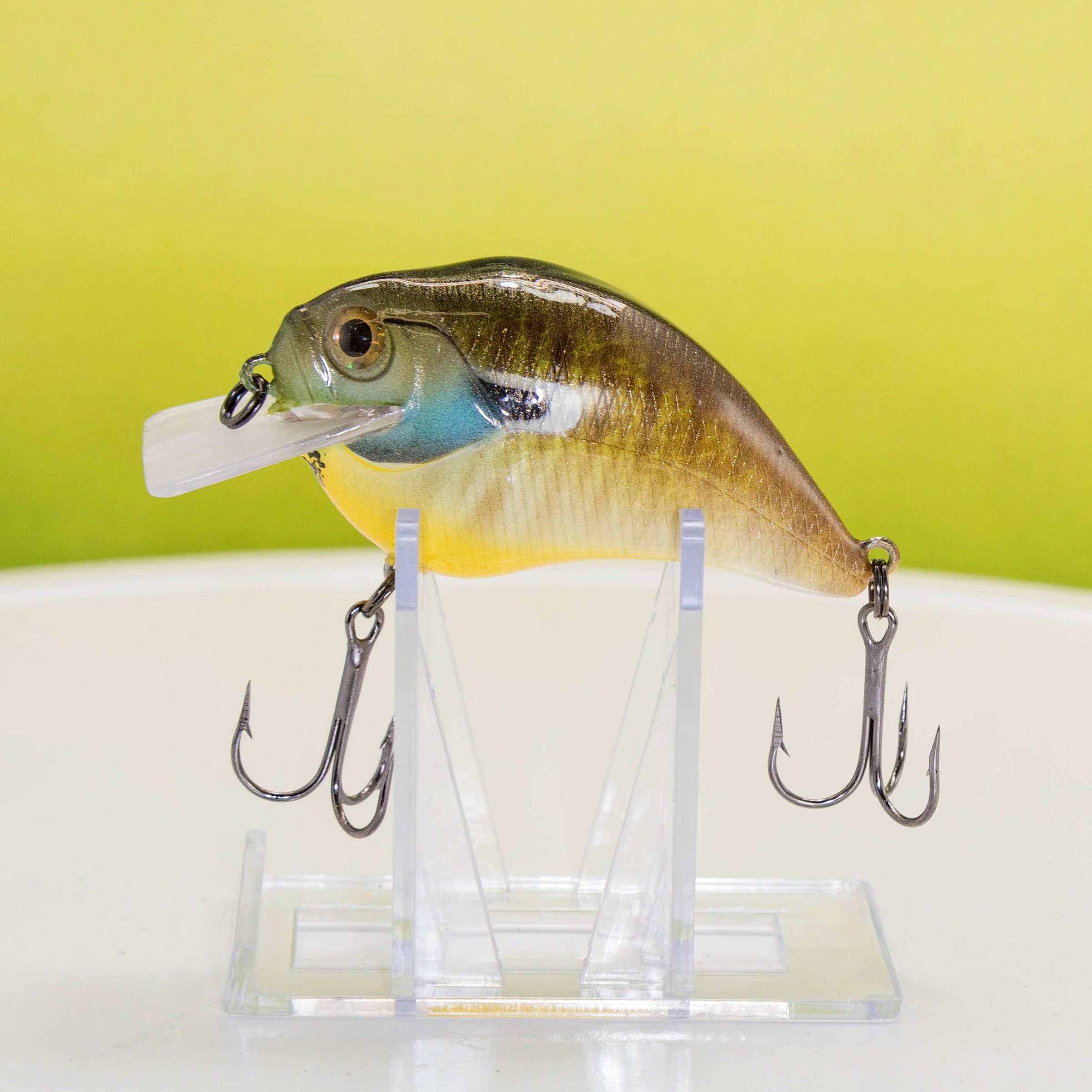 Bluegill. Premium Painted Wide Body Square Bill Crankbait Fishing Lure ...