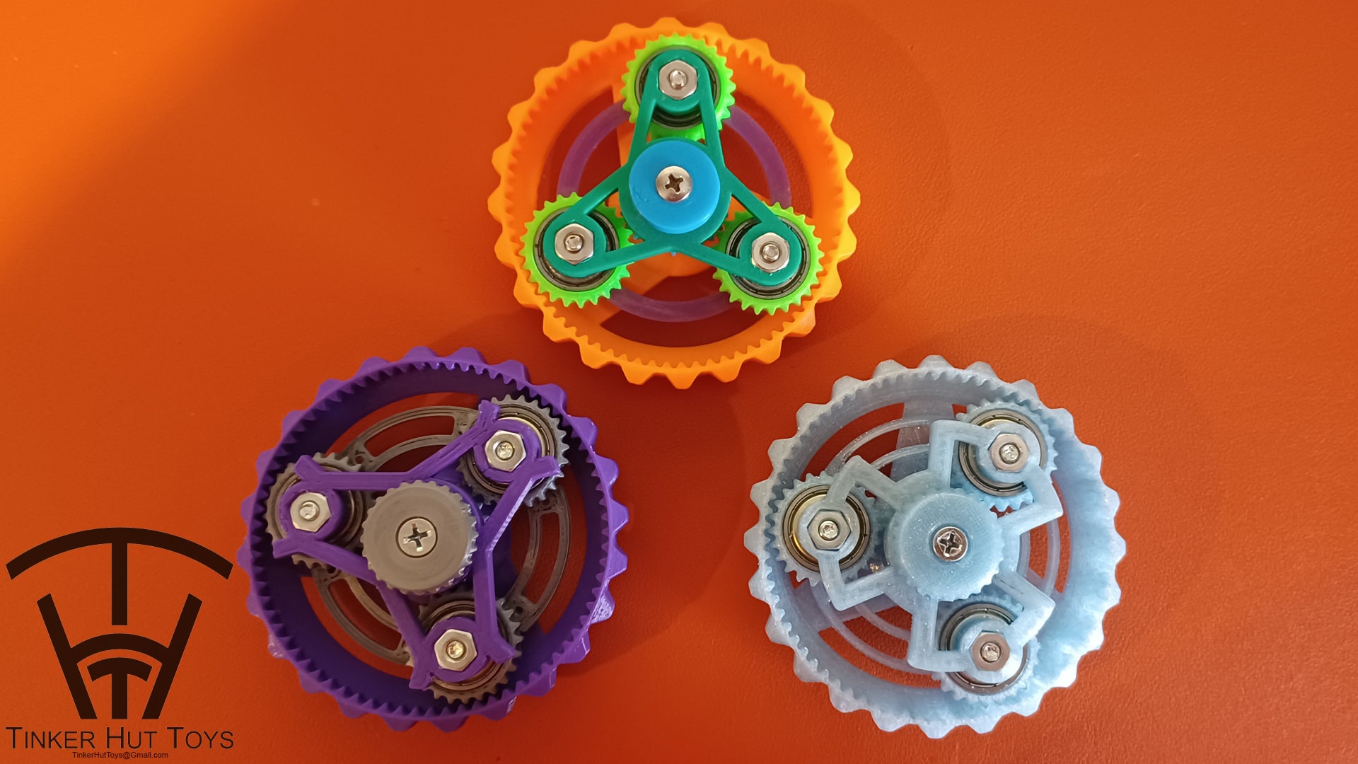 Planetary Gearset Spinner 3D Print Files Variety Design Pack (168 ...