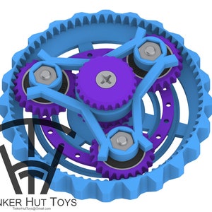 Planetary Gearset Spinner 3D Print Files Variety Design Pack (168 ...