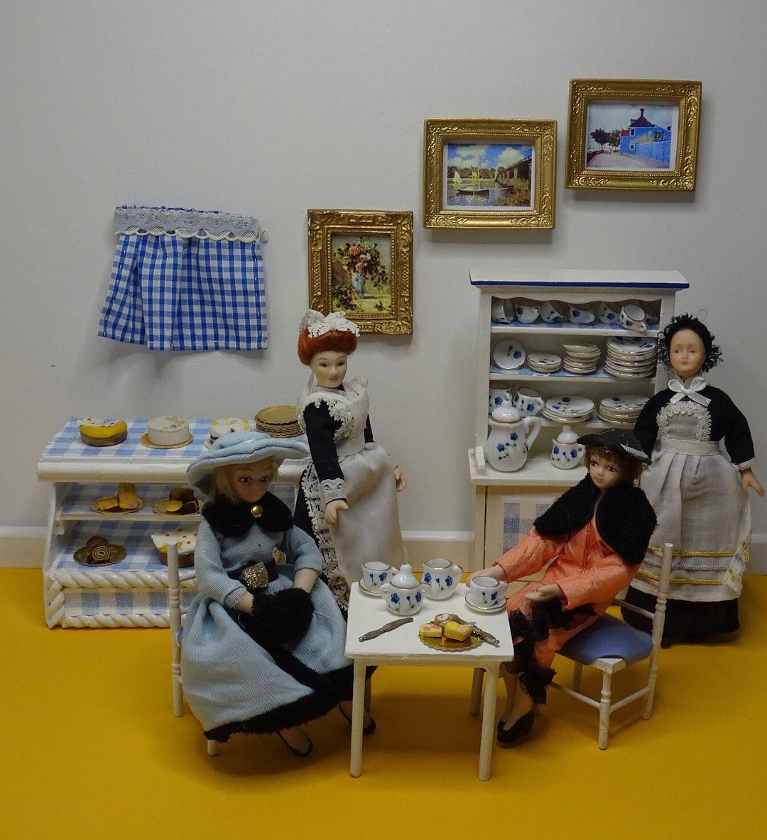 Cake and Tea Shop. Miniature. Figures, Furniture, Crockery and More ...