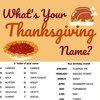 Whats Your Thanksgiving Name? Name Generator Thanksgiving Printable ...
