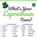 Whats Your Leprechaun Name? Name Generator Printable Party Game Instant ...