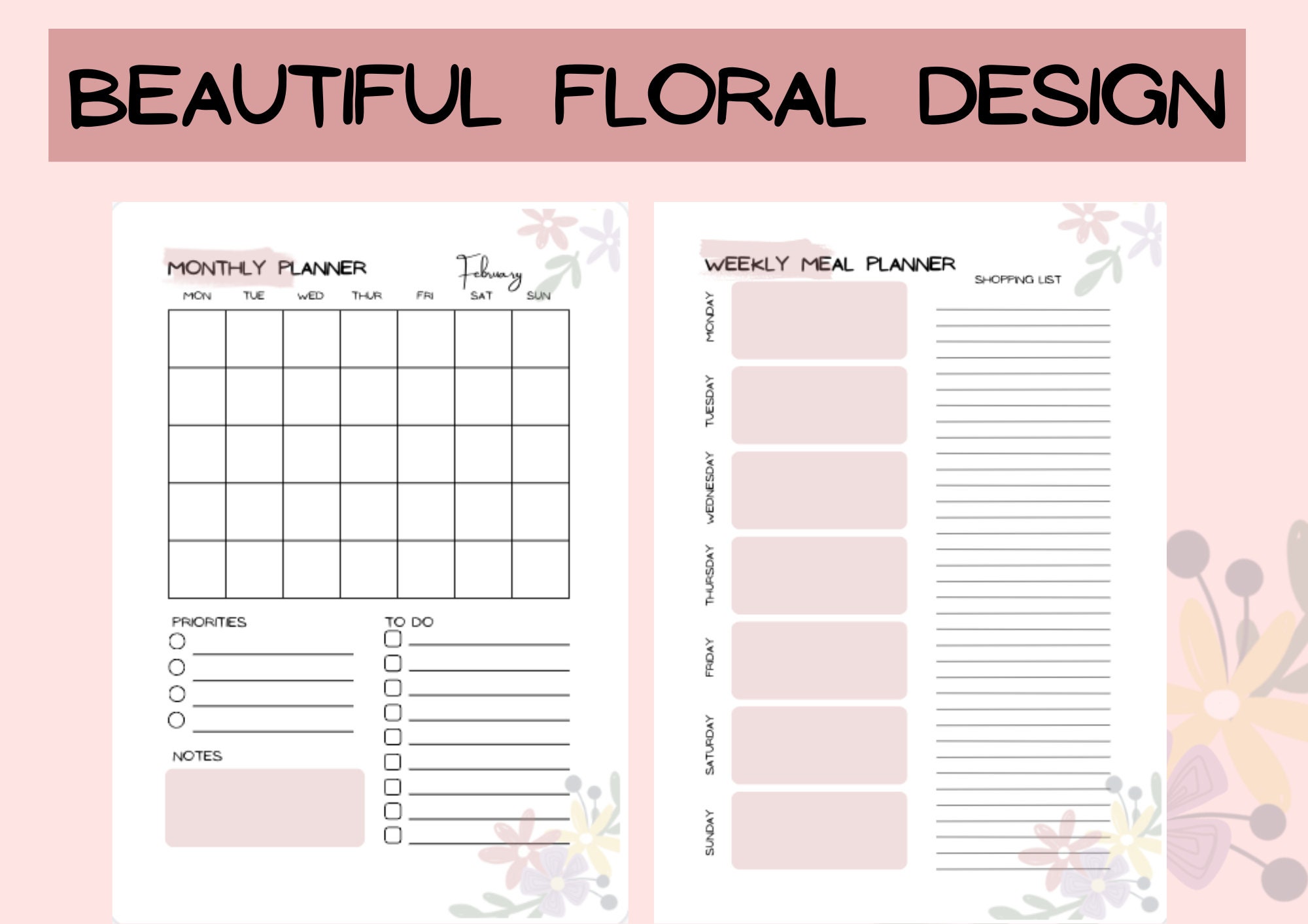 Personal Printable Planner All in One Planner Bundle Planner - Etsy