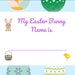 Whats Your Easter Bunny Name? Name Generator Printable Party Game ...