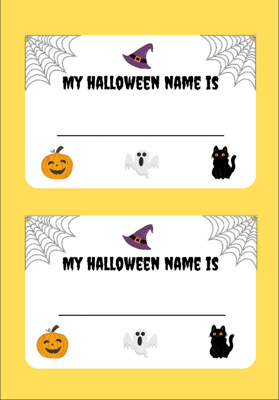Whats Your Halloween Name? Name Generator Halloween Printable Party ...