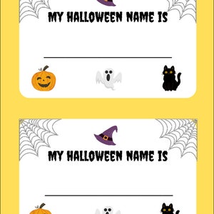 Whats Your Halloween Name? Name Generator Halloween Printable Party ...