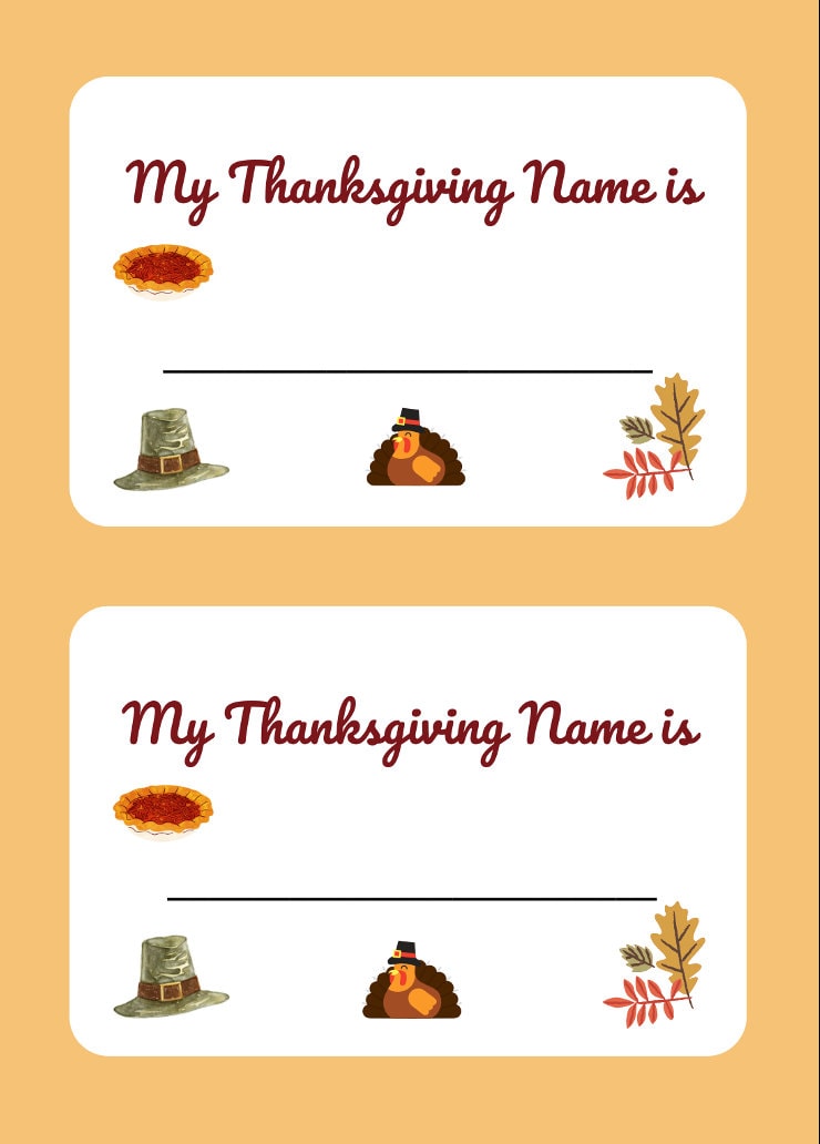 Whats Your Thanksgiving Name? Name Generator Thanksgiving Printable ...