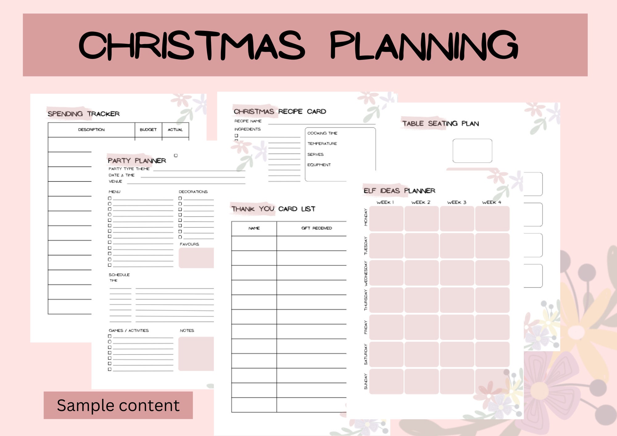 Personal Printable Planner All in One Planner Bundle Planner - Etsy