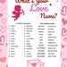 Whats Your Love Name? Name Generator Printable Party Game Instant ...