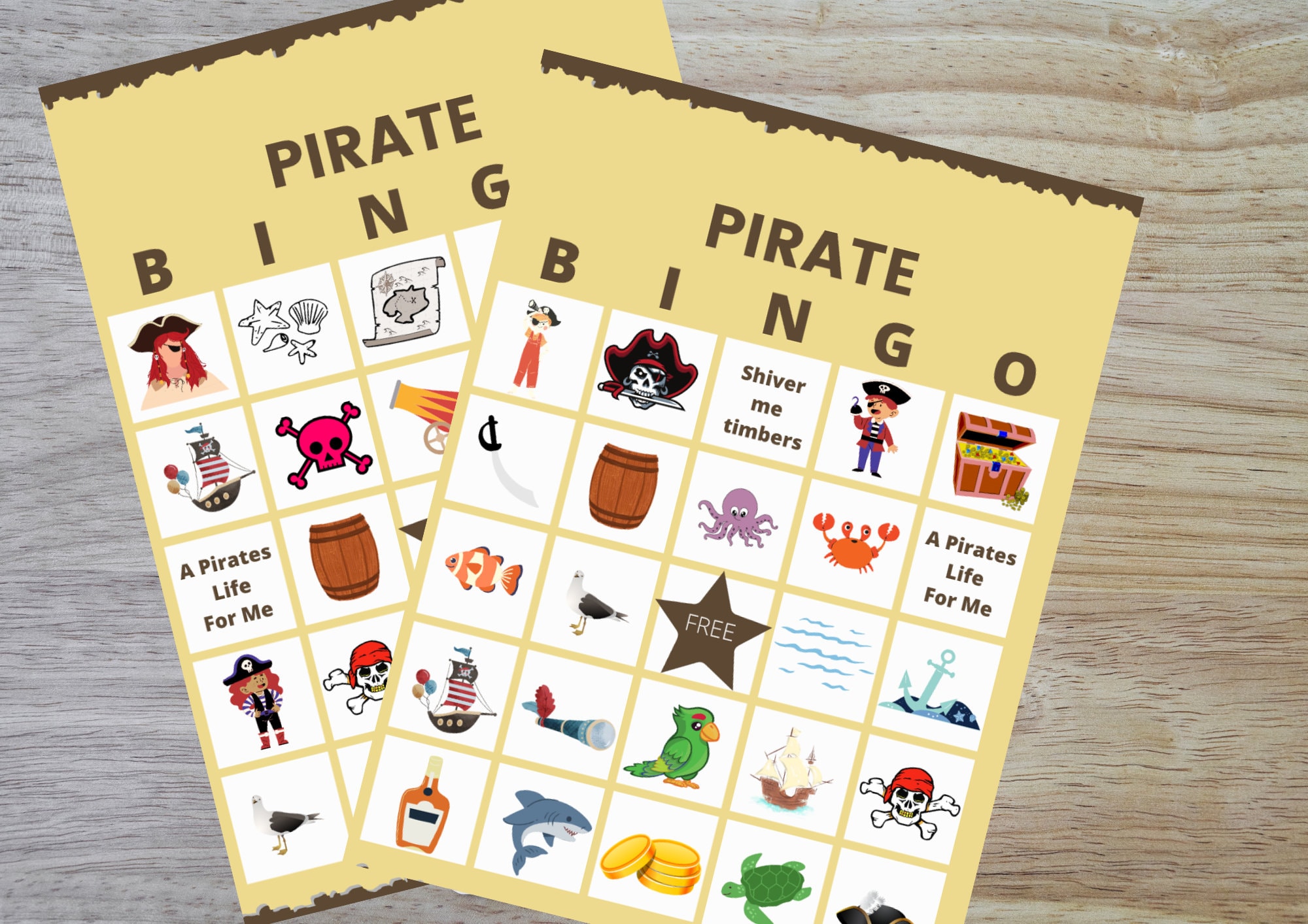 Pirate Party Printable Games 4 Pirate Party Game Pack Pirate Themed ...