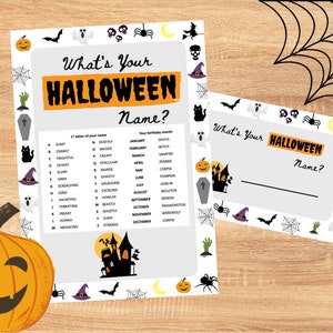 Whats Your Halloween Name Instant Download Halloween Name Generator ...