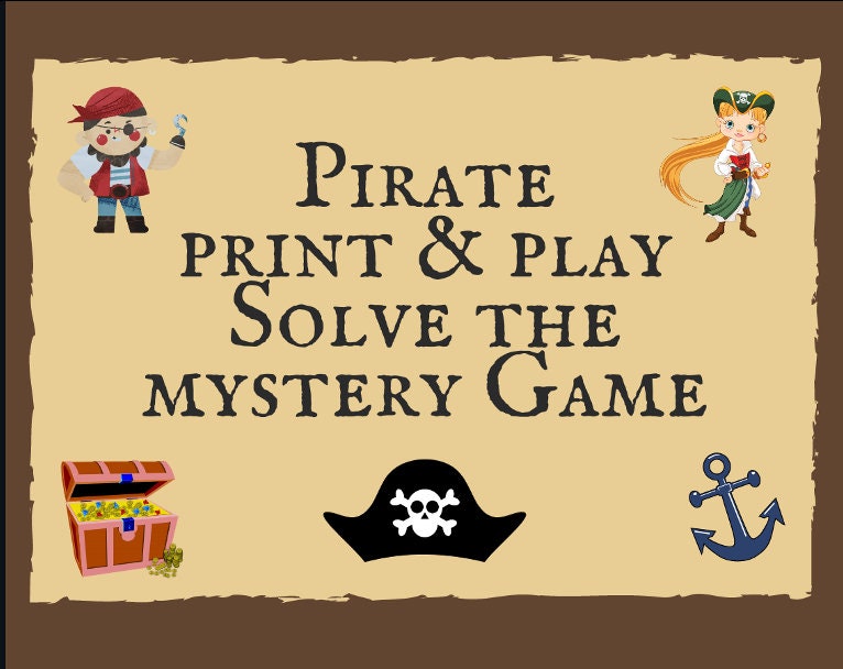 Pirate Party Games Pirate Theme Games What's My Pirate Name Pirate ...