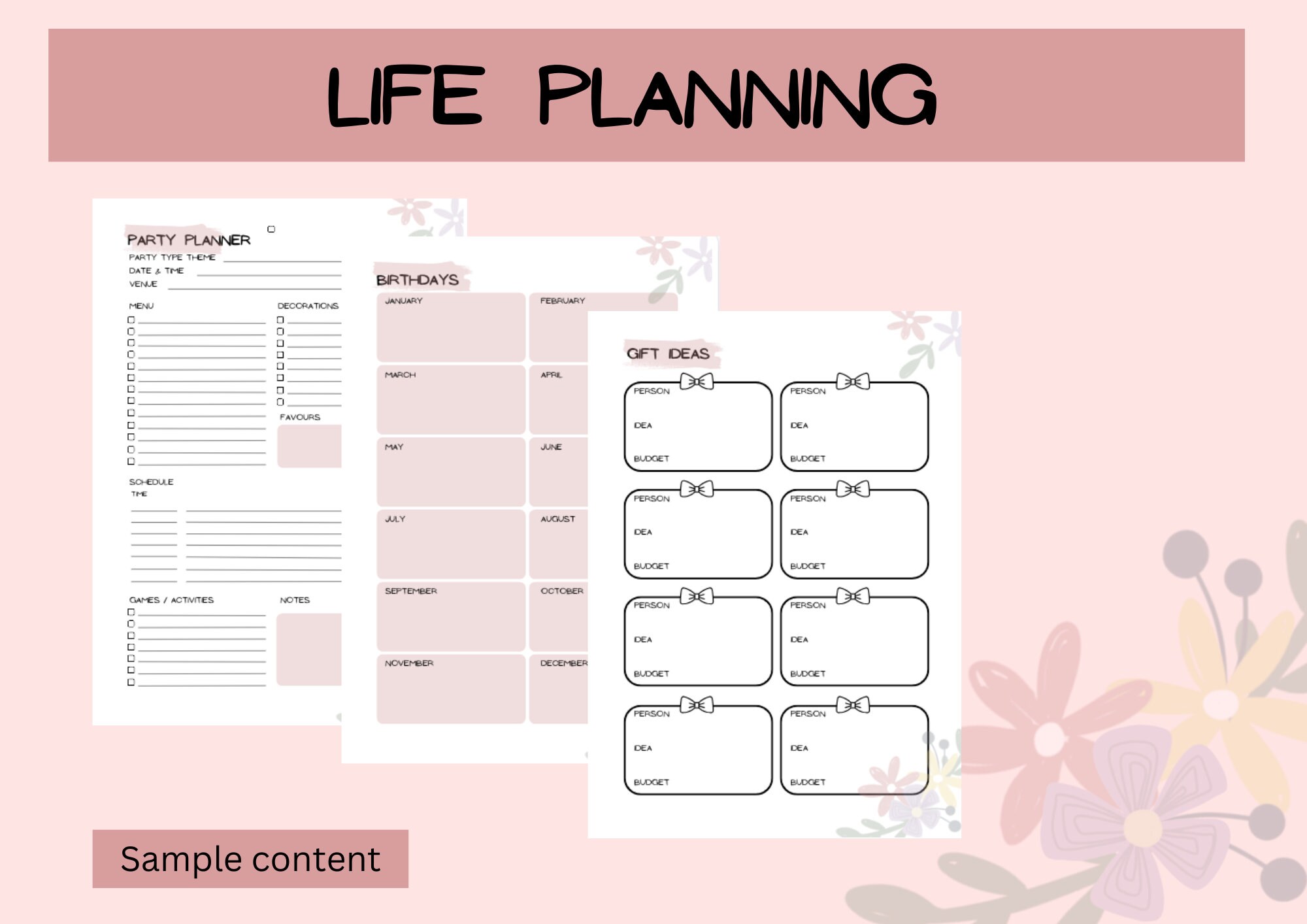 Printable All in One Planner 115 Planning Pages All in One - Etsy