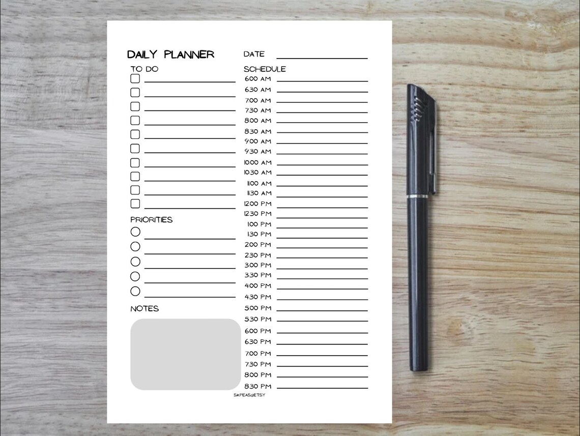 Personal Organiser Planner, Daily Planner, Weekly Planner, Monthly ...