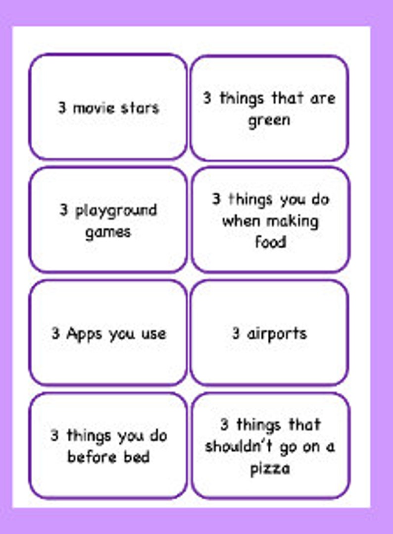 5 Second Rule Game Pack Over 100 Cards 5 Second Rule Family Fun Family ...