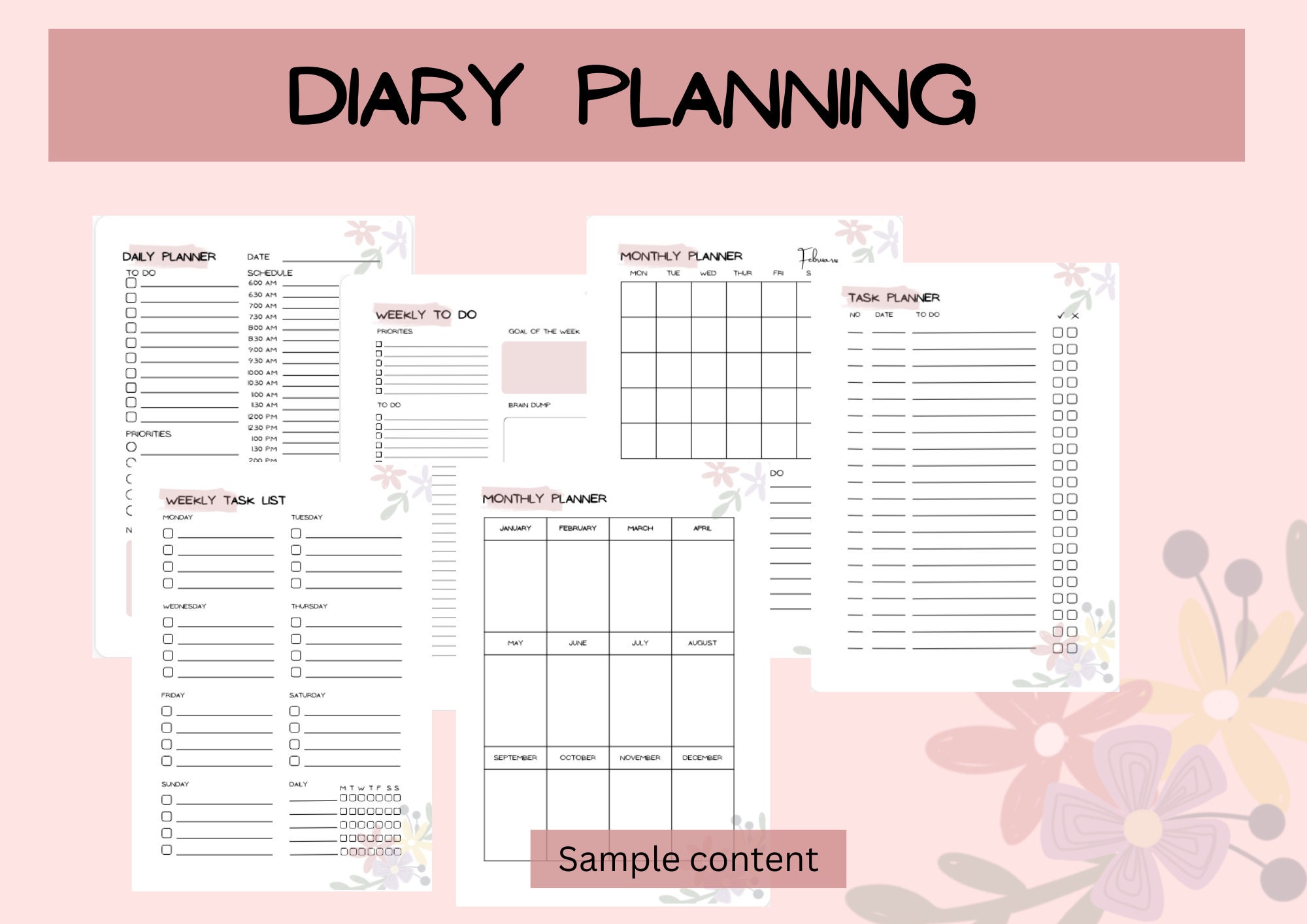 Personal Printable Planner All in One Planner Bundle Planner - Etsy