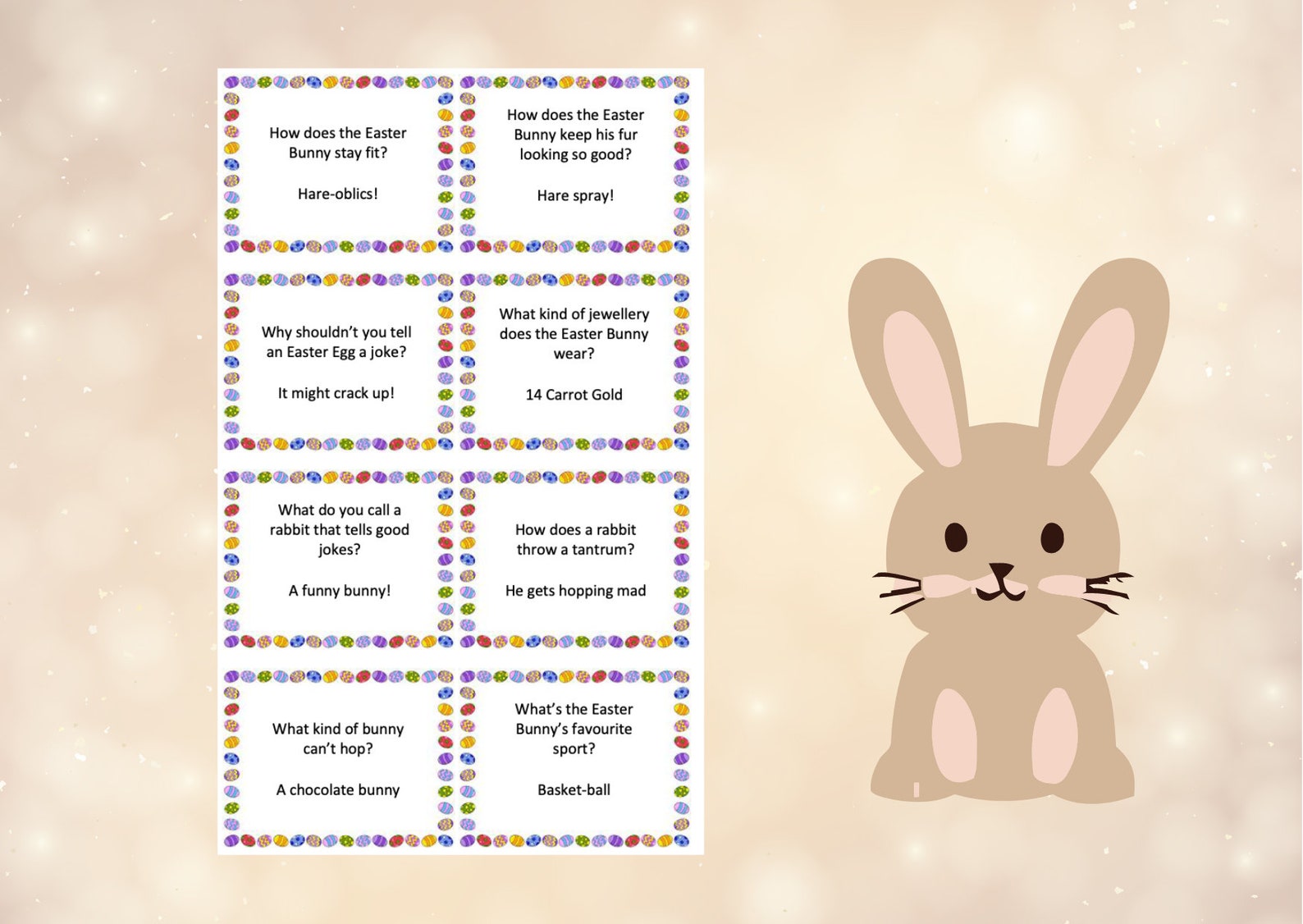 24 Easter Jokes Printable Easter Jokes Instant Download Easter Jokes ...