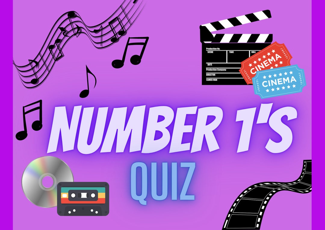 Number 1's Music & Film Quiz Digital Download Guess the Year General ...