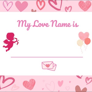 Whats Your Love Name? Name Generator Printable Party Game Instant ...