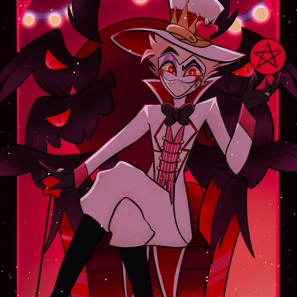 Lucifer Hazbin Hotel Poster - Etsy