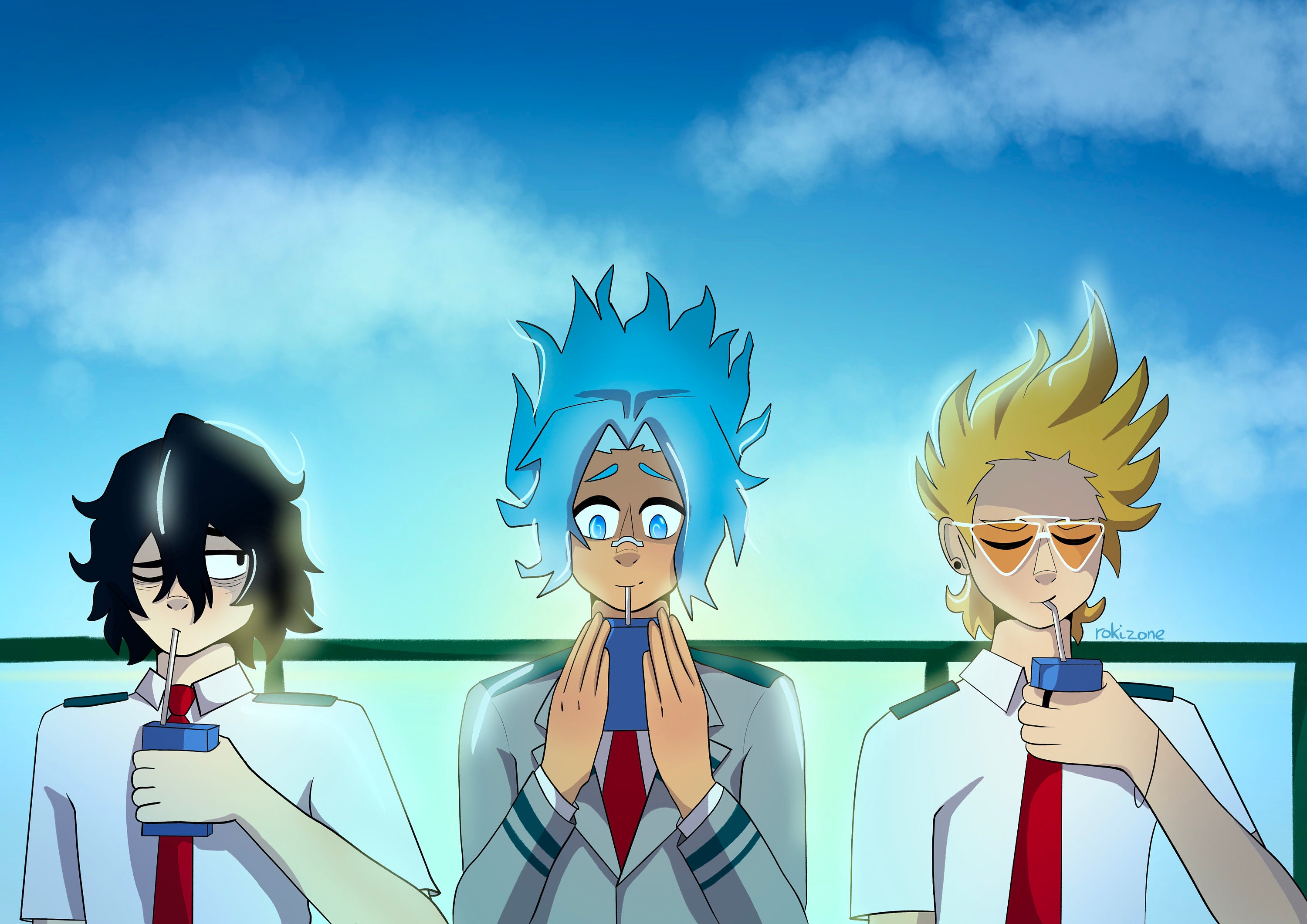 MHA Prints A4 Aizawa, Present Mic, Oboro, Dabi, Deku, Jiro - Etsy