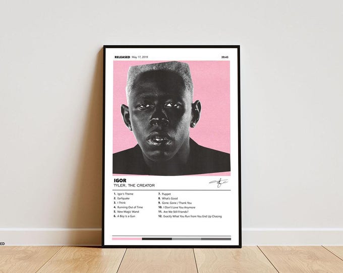 Tyler the Creator IGOR Custom Album Poster Hip Hop Wall Art ...