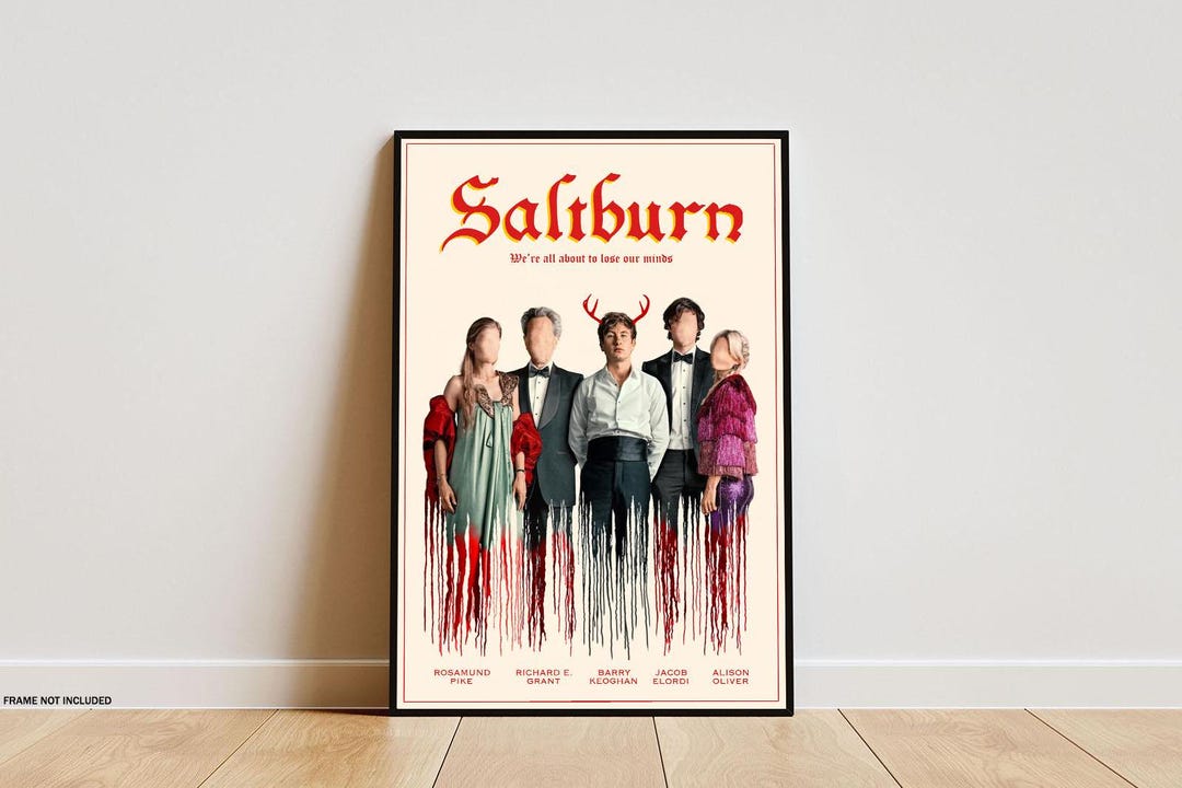 Saltburn Aesthetic Movie Poster Print Premium Wall Art - Etsy
