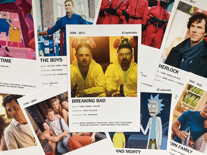 CUSTOM Choose Your Own Minimalist Tv Show Print Poster Card - Etsy UK