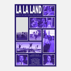La La Land Aesthetic Movie Poster Print Premium Wall Art Design - Etsy