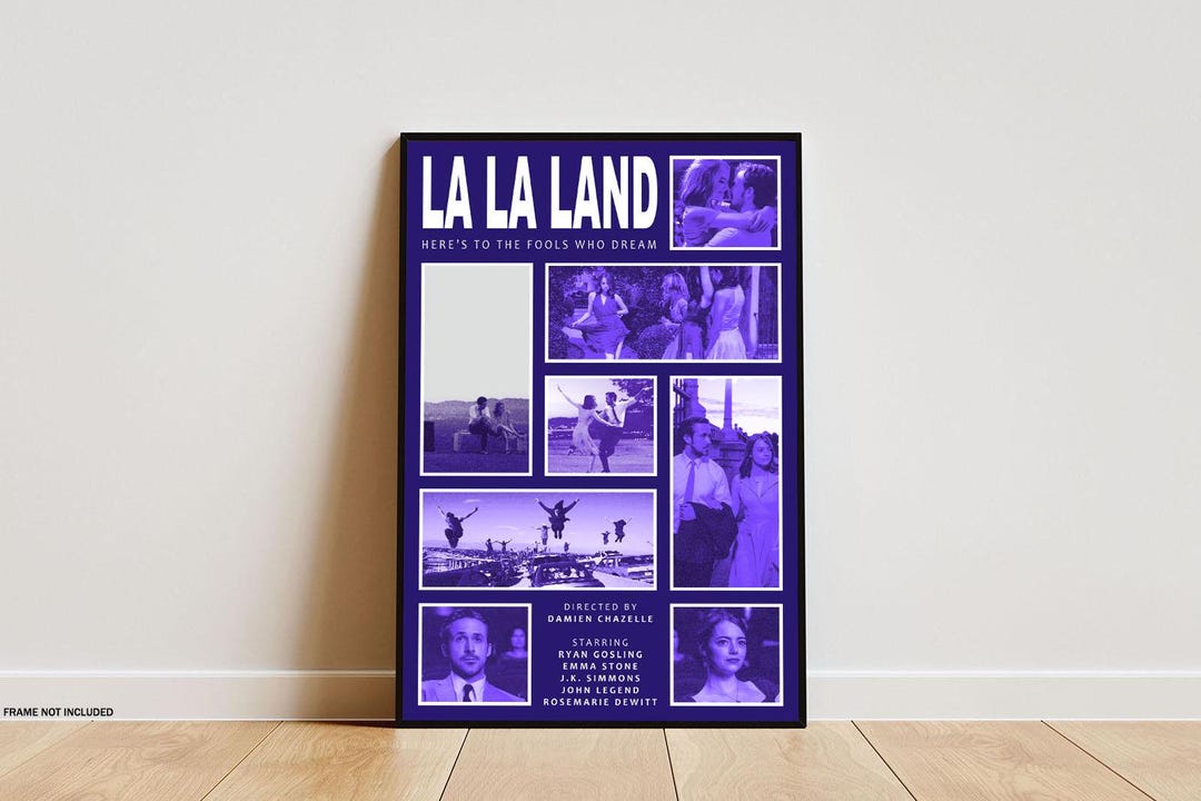 La La Land Aesthetic Movie Poster Print Premium Wall Art Design - Etsy