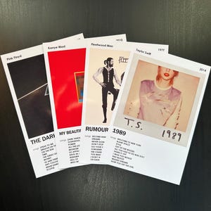 CUSTOM, Choose Your Own, Mini Music Album Print Minimalist Poster ...