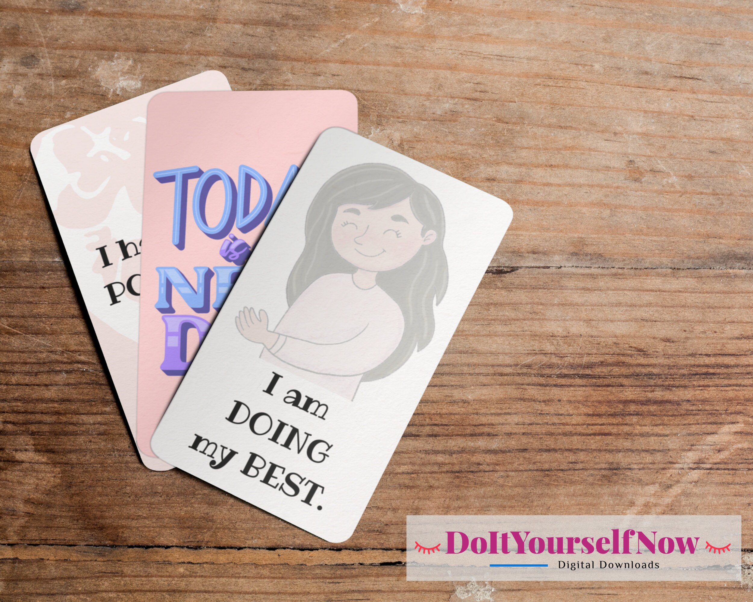 50 Affirmation Cards Digital Download, Mindfulness Affirmations Deck ...