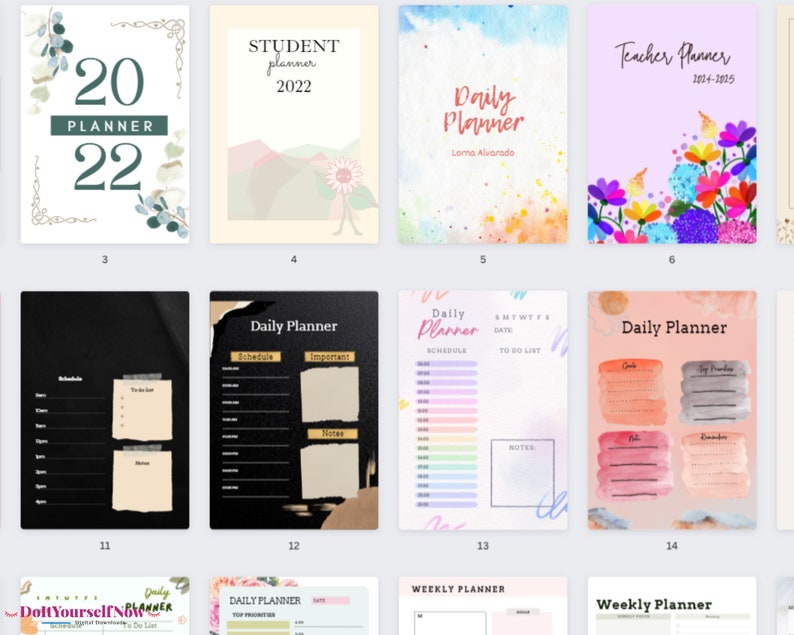 Canva Planner Template Toolkit, DIY Canva Planner Template Kit ...