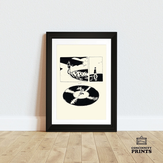 Vinyl Oasis Poster Vintage Retro Music A3 A4 Framed Print - Etsy UK