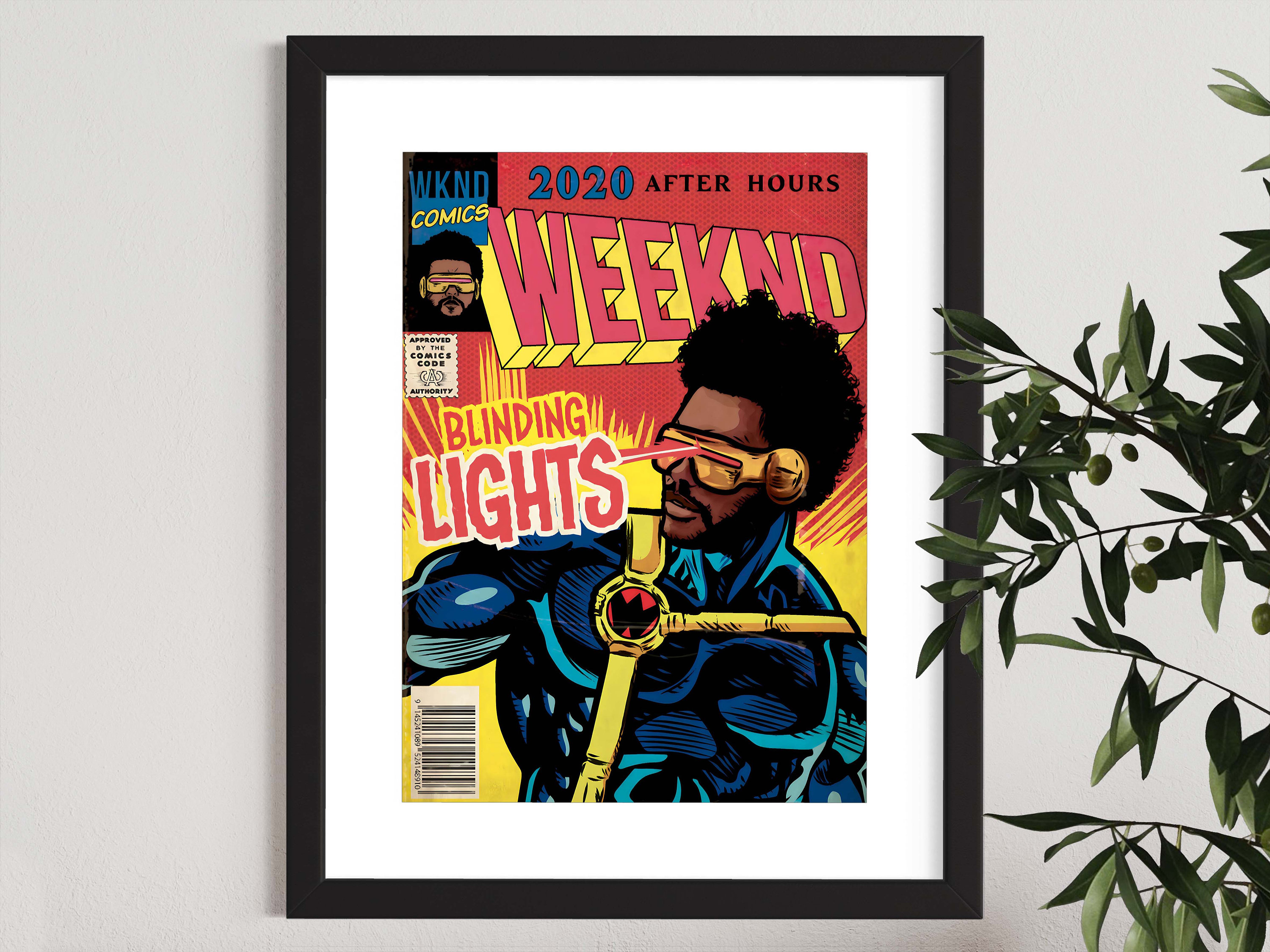 The Weeknd Vintage Poster | Blinding Lights Poster | A2 A3 A4 Framed ...